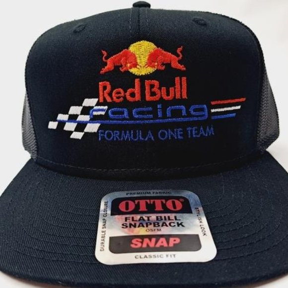 Accessories | Retro Red Bull Racing F1 Team Flat Bill Trucker Mesh ...